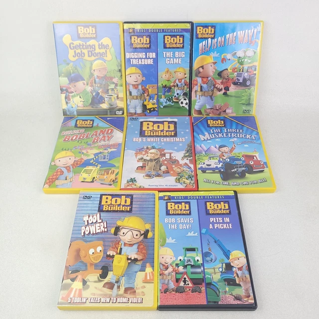 Lot Of 8 Bob The Builder Dvds Bobland Bay Digging For Treasure