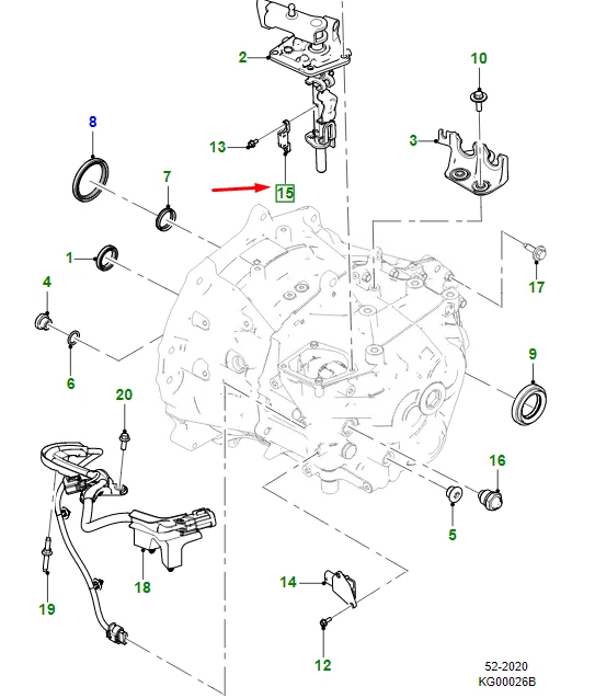 JAGUAR E-PACE X540 Gearbox Magnetic Shift Position Sensor J9C11903 NEW ...