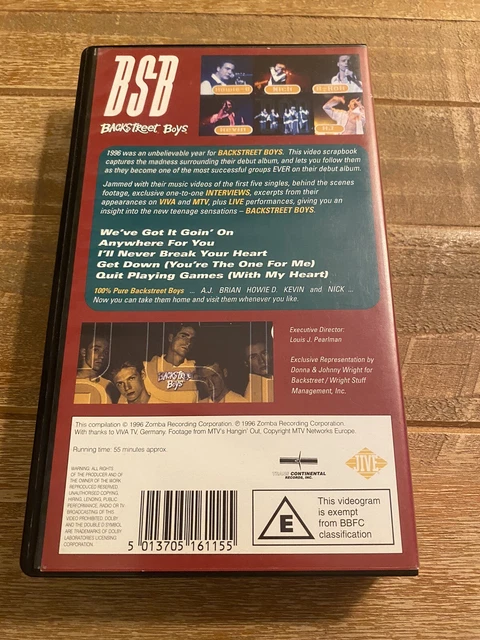 BACKSTREET BOYS VHS Video Howie Nick Kevin Brian AJ 1996 Excellent ...