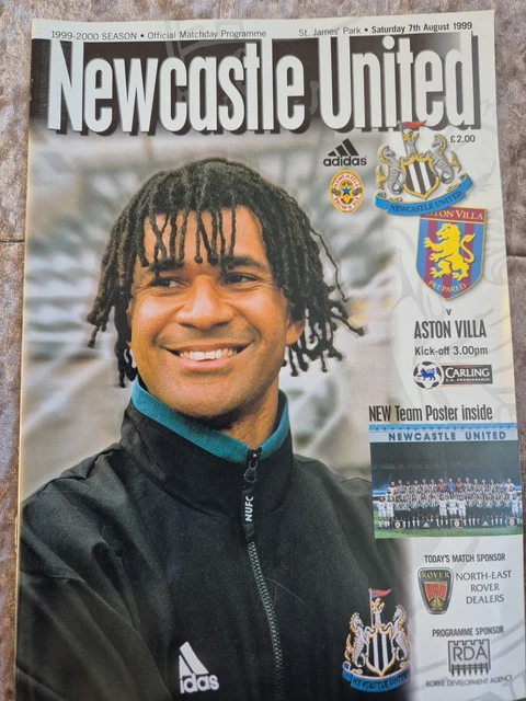 NEWCASTLE UNITED V Aston Villa Official Matchday Programme 7th August ...