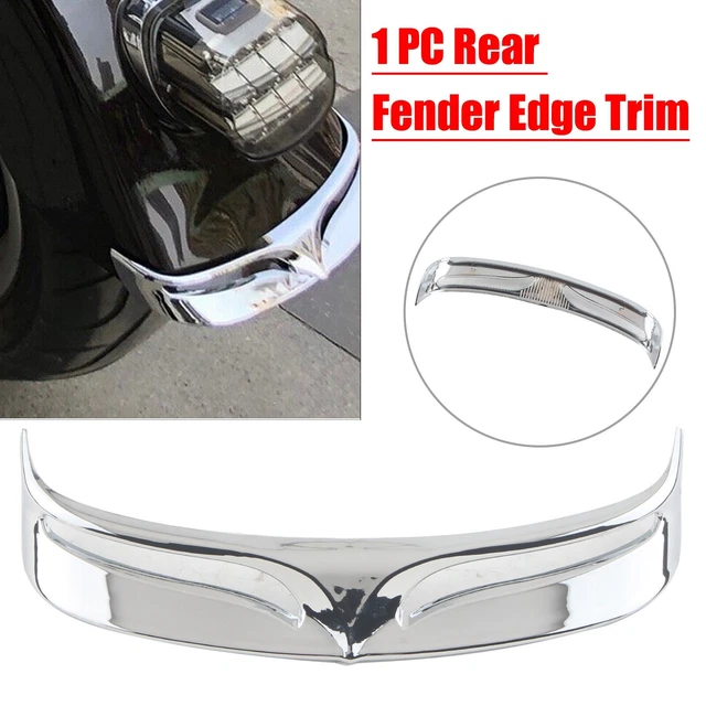 CHROME ABS REAR Fender Edge Trim Tip Trailing Für Harley Fatboy FLSTF/B ...