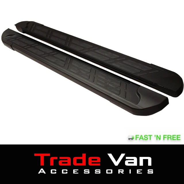 FORD TRANSIT CUSTOM Sport Swb Nitro-Pro Black Side Steps Running Boards ...
