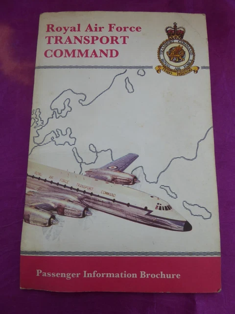 RAF TRANSPORT COMMAND Passenger Information Brochure Circa 1960’s £5.92 ...