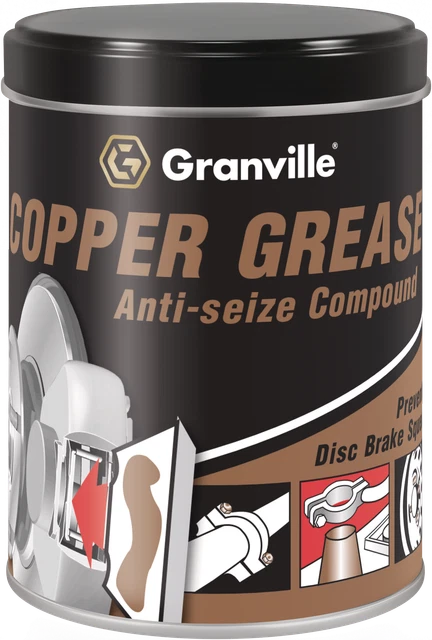 GRANVILLE COPPER GREASE Blister Slip Multi-purpose Anti-Seize Compound 500g Tin £10.35 - PicClick UK