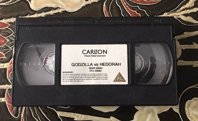 GODZILLA VS HEDORAH VHS Rare 1971 Carlton Home Entertainment Kaiju Film ...
