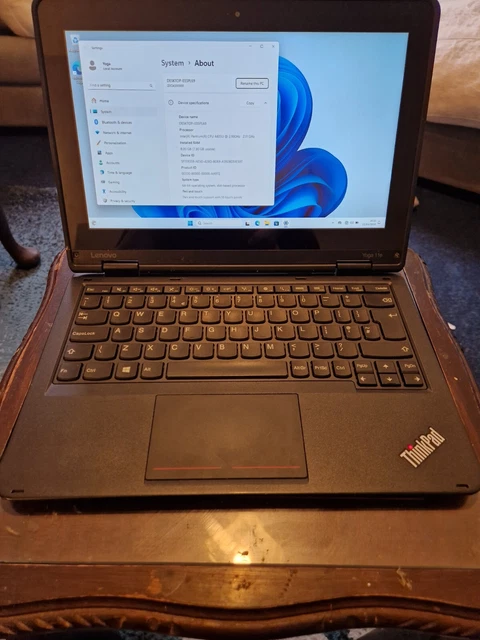 LENOVO-THINKPAD-YOGA 11E-PENTIUM 2.1GHZ CPU-8GB RAM-128GB SSD-Windows ...