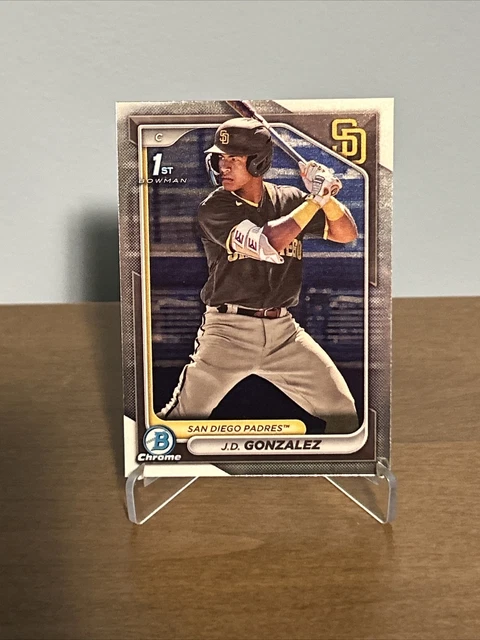 J.D. GONZALEZ BOWMAN Chrome 1st 2024 Bowman Baseball #BCP-111 San Diego Padres EUR 2,76 ...