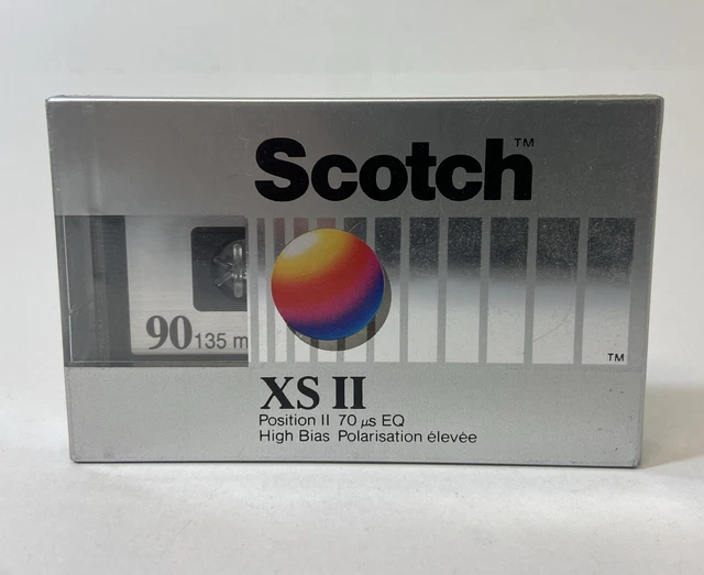 SCOTCH XS II 90 Type II High Bias Blank Audio Cassette Tape *Brand New ...