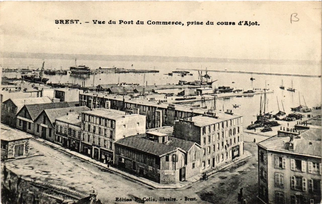 CPA BREST - Vue du Port du Commerce prise du cours d'Ajot (650304) EUR ...