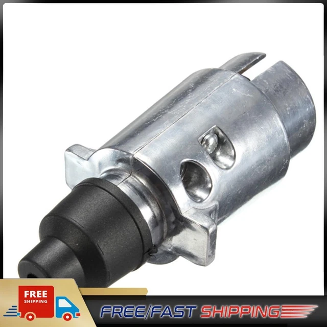 7 PIN PLUG Round Male Metal Caravan Trailer Truck Ute Automotive Parts ...