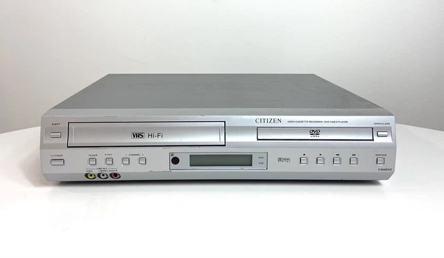 CITIZEN VHS/DVD COMBO Video Cassette Recorder Player C504DVC No Remote ...
