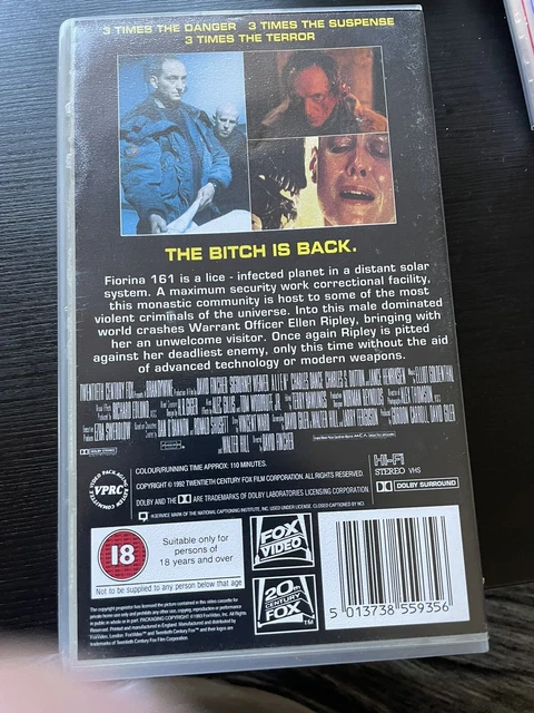 ALIEN 3 (VHS Video, 1992) Sigourney Weaver, Retro £10.79 - PicClick UK