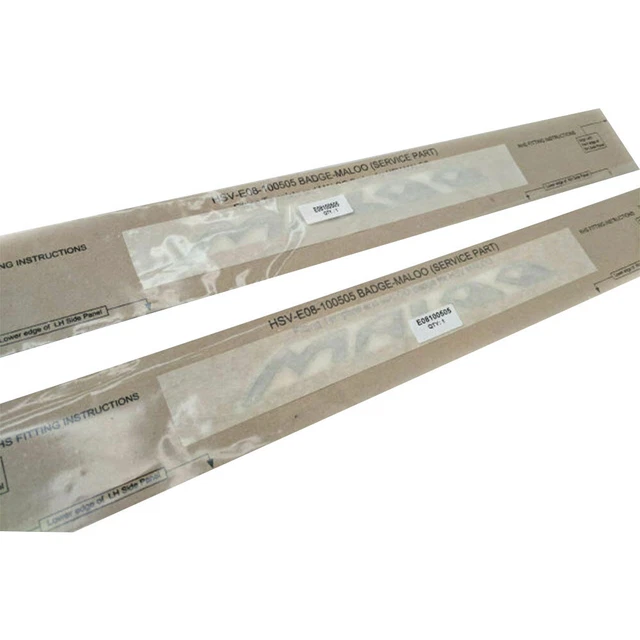 GENUINE HSV HOLDEN / Decal Badge Maloo for VE E1 E2 E3 Rear 1/4 Left ...