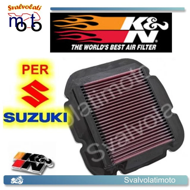 FILTRO ARIA SPORTIVO K&N-Kn-K N Suzuki Dl Strom 1000 V 2011 2012 2013 Su-1002 EUR 86,63 ...