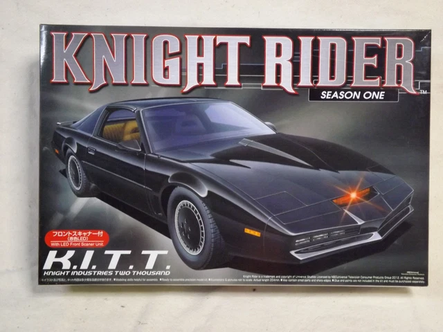 KNIGHT RIDER K.I.T.T. Season one 1:24 Aoshima LED scanner NEU 004524 ...