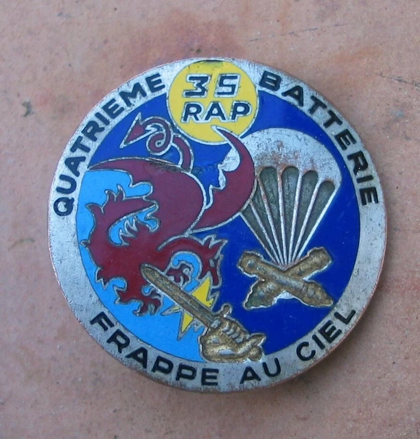 245U INSIGNE 35° REGIMENT D'ARTILLERIE PARACHUTISTE 4° BATTERIE. EUR 14 ...
