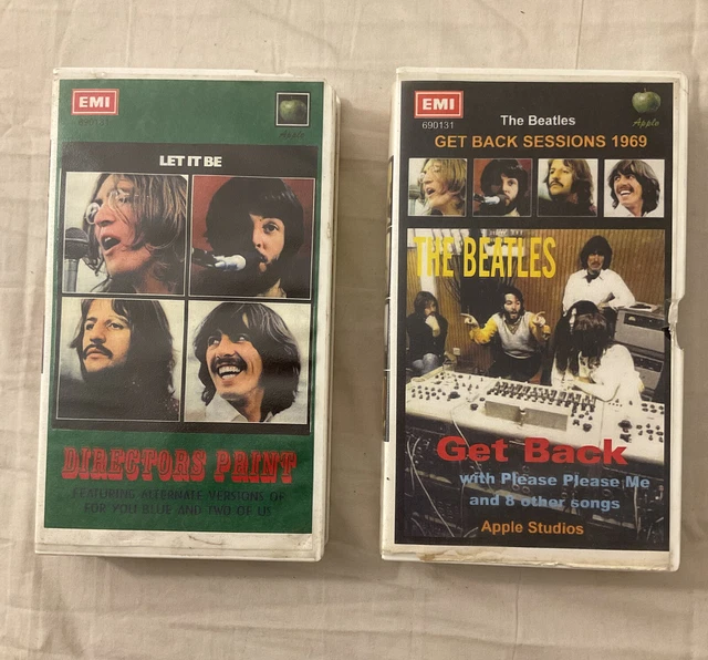 THE BEATLES - Get Back Sessions 1969 And Let It Be Directors Print VHS 1992 RARE £91.26 ...
