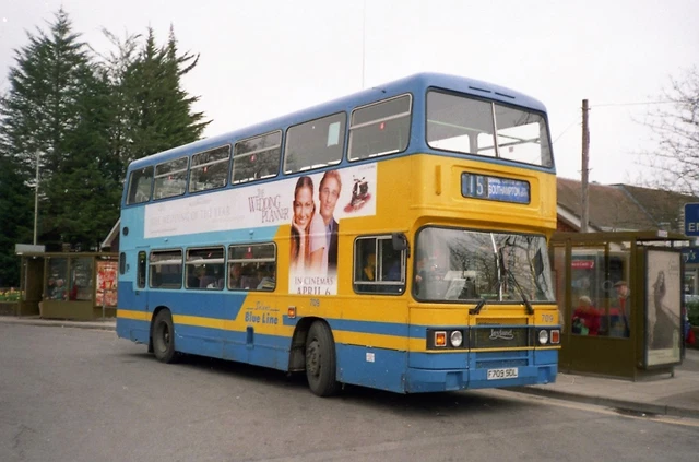 SOLENT BLUE LINE 709 F709SDL Leyland Olympian Bus Photo (2) £1.81 ...