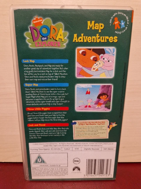 DORA THE EXPLORER - Map Adventures - PAL VHS Video Tape (A36) £9.99 ...
