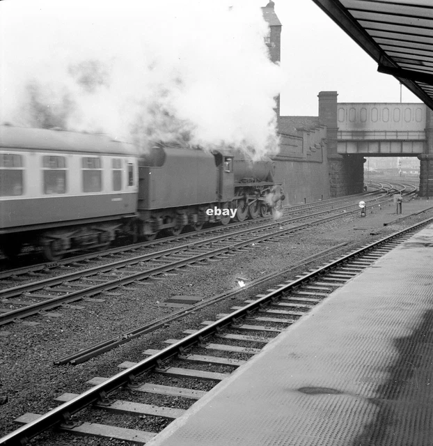 RAILWAY STEAM NEGATIVE Black 5 Preston 1960s + Copyright £4.75 ...
