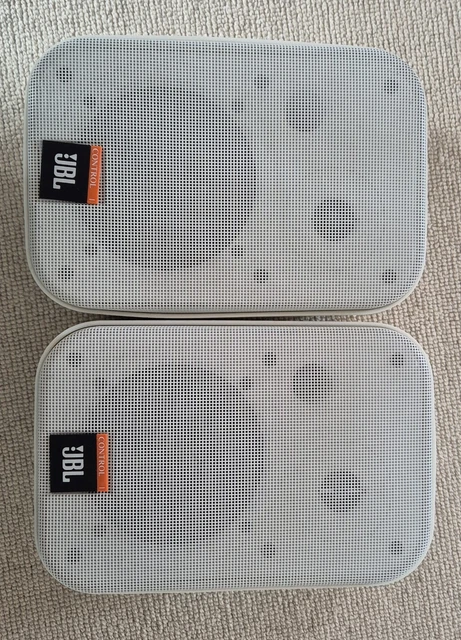 JBL CONTROL ONE AW White 2 Way Speakers Tested & Working Excellent ...