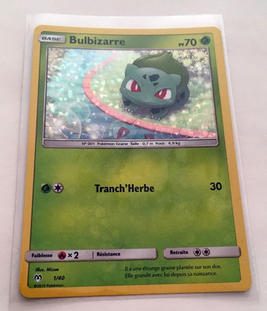 CARTE CARD POKÉMON 1/40 BULBIZARRE - HOLO holographique MC DONALD'S ...