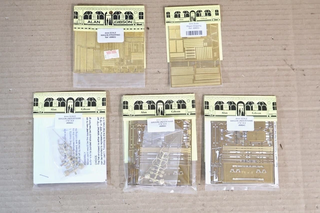 ALAN GIBSON 4MM33 4MM40 Kit Construit Wagon Faux-Châssis 533cm x 9 ...