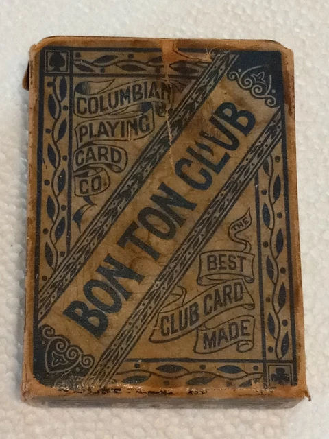 RARE COLUMBIAN PLAYING card co. Deck of 52 / BON TON CLUB £18.83 ...
