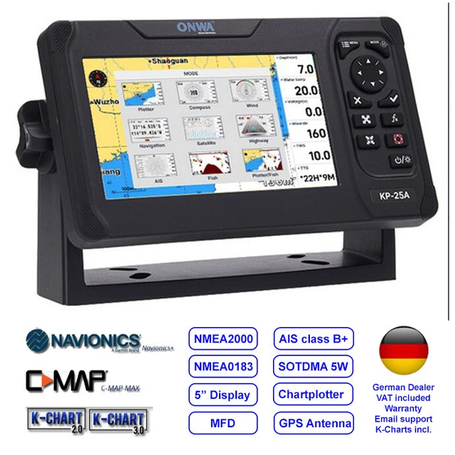AIS CLASS B Transponder Kartenplotter Chartplotter NMEA2000 ONWA KP-25A EUR 599,00 - PicClick DE
