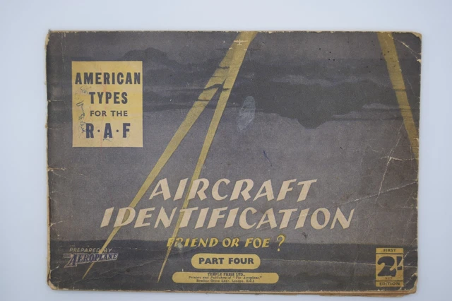 AIRCRAFT IDENTIFICATION FRIEND or foe? WW2 Part four first edition 1941 ...