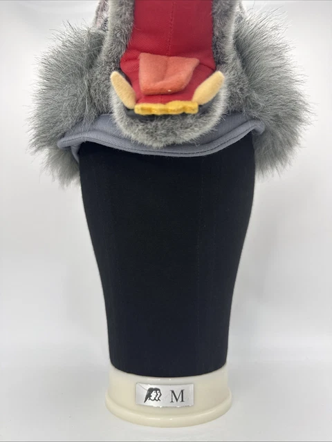 WOLF HEAD GREEN Trading Plush Hat Cap Realistic Costume Creative Play ...
