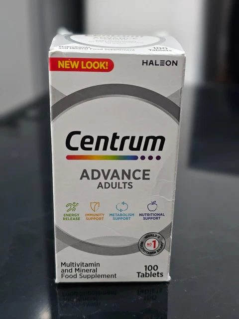 CENTRUM ADVANCE MULTIVITAMIN Tablets - Pack of 100 tablets £16.15 ...