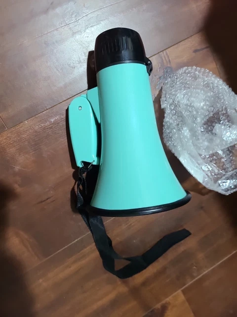 PORTABLE MEGAPHONE BULLHORN 20 Watt Power Megaphone Speaker Voice and ...