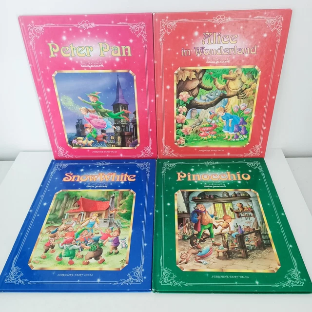 PINOCCHIO SNOW WHITE Alice in Wonderland Peter Pan Books Carlos ...