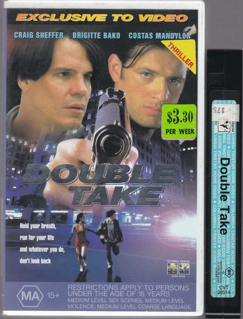 RARE VHS VIDEO Tape DOUBLE TAKE Big Box Ex-Rental $0.99 - PicClick AU