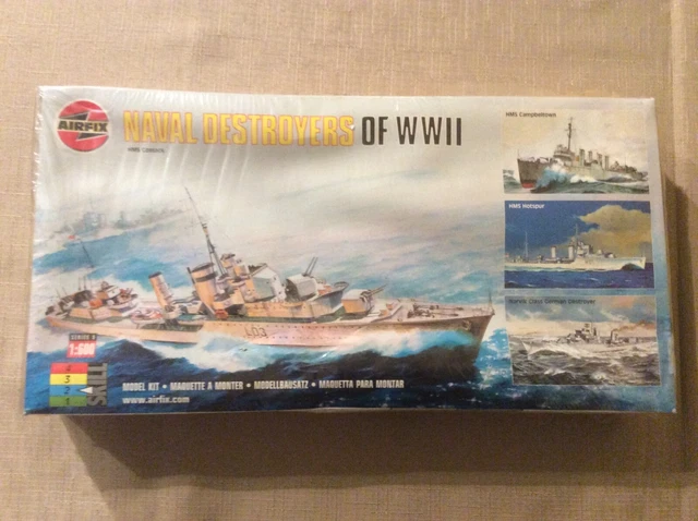 AIRFIX 1/600 NAVAL Destroyers Of Wwii Hms Cossack #05204 - Shrink ...