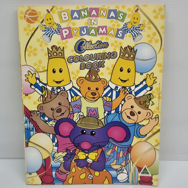 VTG BANANAS IN PYJAMAS Colouring Book Tv Show Unused 1996 ABC Australia ...