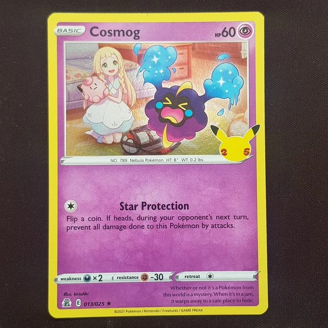 COSMOG 013/025 HOLO Rare💯MINT💯Celebrations Pokemon Card TCG £1.16 ...