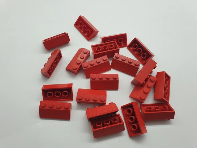 LEGO 20X ROOF stone 2x4 slope 45 3037 red tantile roof tile £2.58 ...