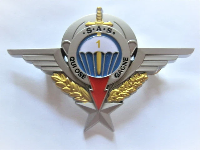BREVET PARACHUTISTE TROUPES DE MARINE DU 1° RPIMa SAS (CHIFFRE 1 DANS ...