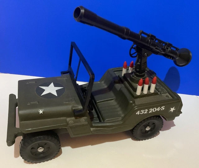 VINTAGE CHERILEA HOWITZER rocket gun army jeep fit action man Palitoy ...