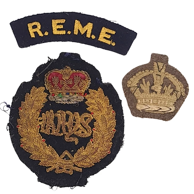 SET OF 3 WW2 British Army Cloth Patches – Military Uniform Insignia ...