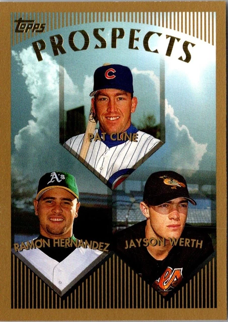 CARTE DE BASEBALL 1999 Topps Pat Cline/Ramon Hernandez (C)/Jayson Werth ...