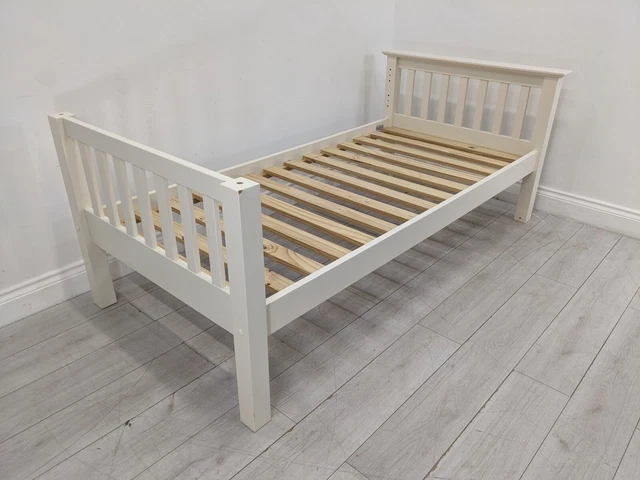 SINGLE BED FRAME White Pine Julian Bowen Bannister Headboard FREE DELIVERY £169.00 - PicClick UK