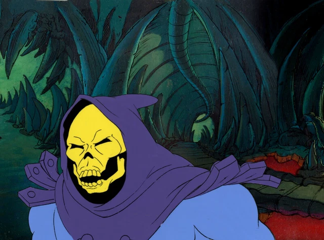 HE-MAN/SHE-RA MASTERS OF the Universe SKELETOR animation cel £54.00 ...