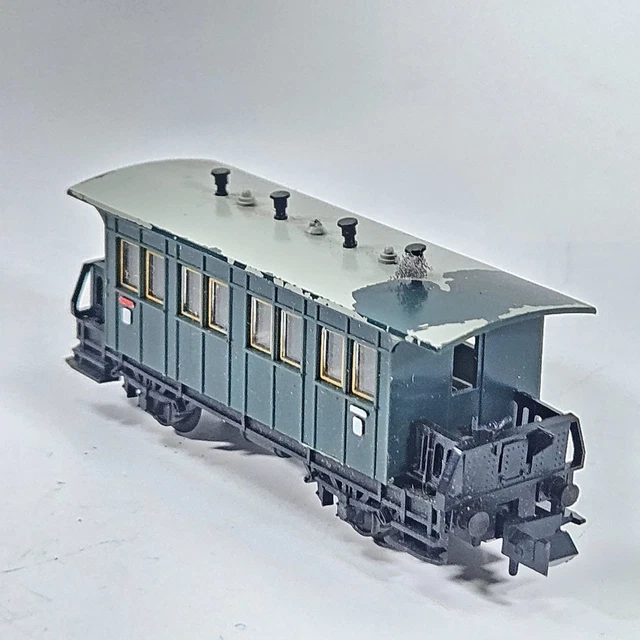 TRIX WESTERN N Gauge 1:60 Royal Bavarian State Railroad 3rd Class Coach ...