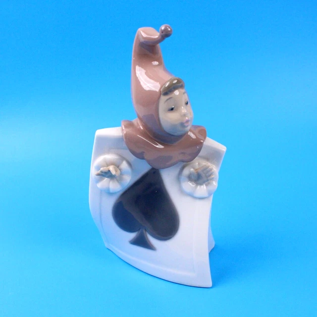 NAO BY LLADRO Ace Of Spades Playing Card /Jester 1281 Daisa 1997 Hand ...