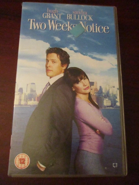 TWO WEEKS NOTICE VHS Video Tape (NEW SEALED) £7.99 - PicClick UK
