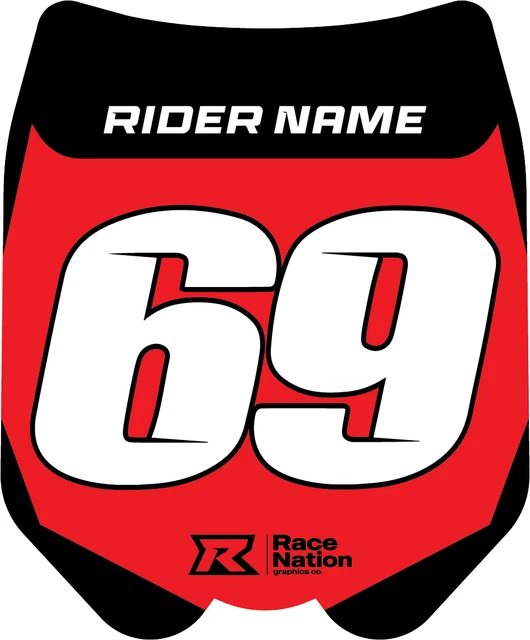 TALARIA STING FRONT Number plate board Custom Sticker Graphic Thick ...