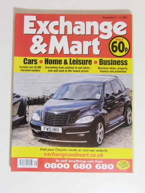 VINTAGE EXCHANGE AND Mart December 2001 Magazine in Great Condition £30 ...
